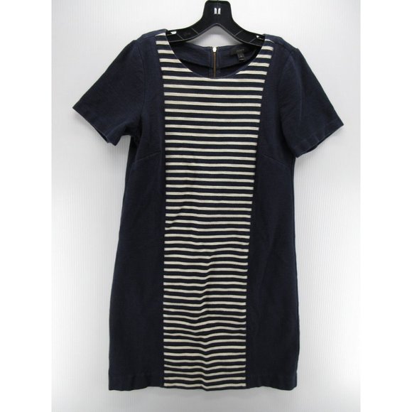 J. Crew Factory | Dresses | J Crew Dress 6 Mini Shirt Crewneck Preppy ...